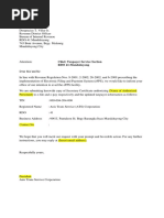 Letter of Intent To BIR Apply For Efps | PDF