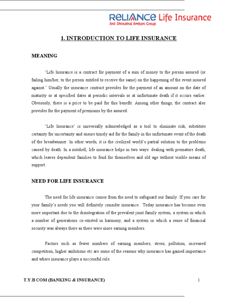Reliance Life 100 | PDF | Insurance | Life Insurance