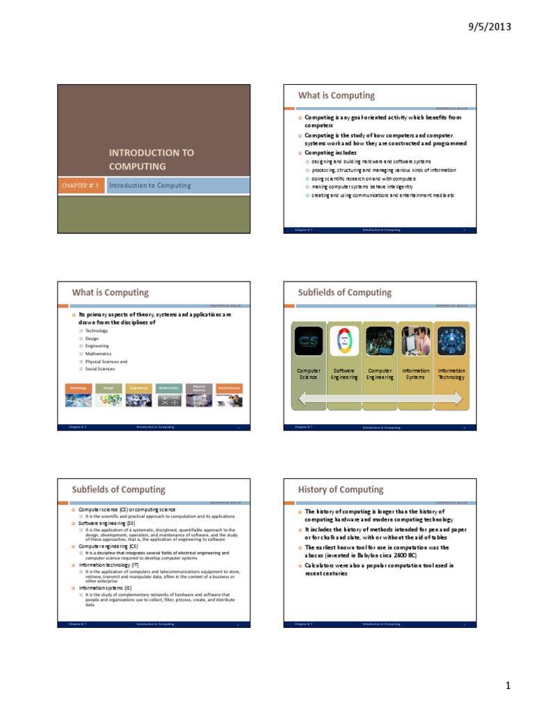 ITC - Chapter # 1 | PDF