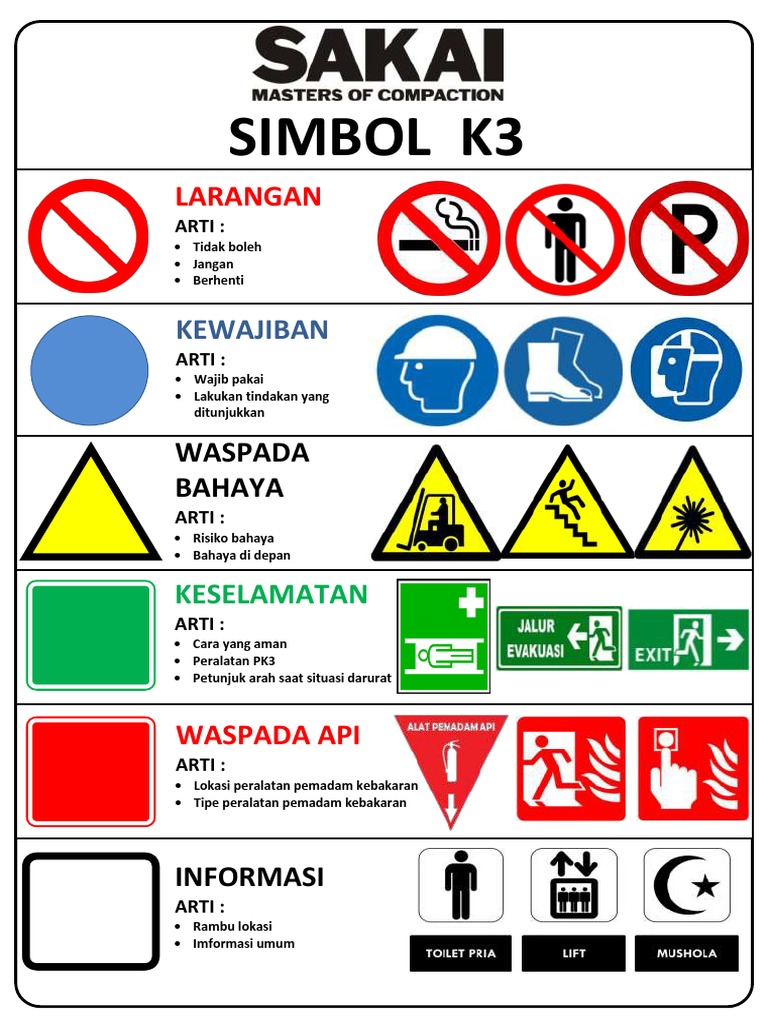 Arti Simbol K3 Sakai Group | PDF | Dewasa Muda | Ilmu Sosial