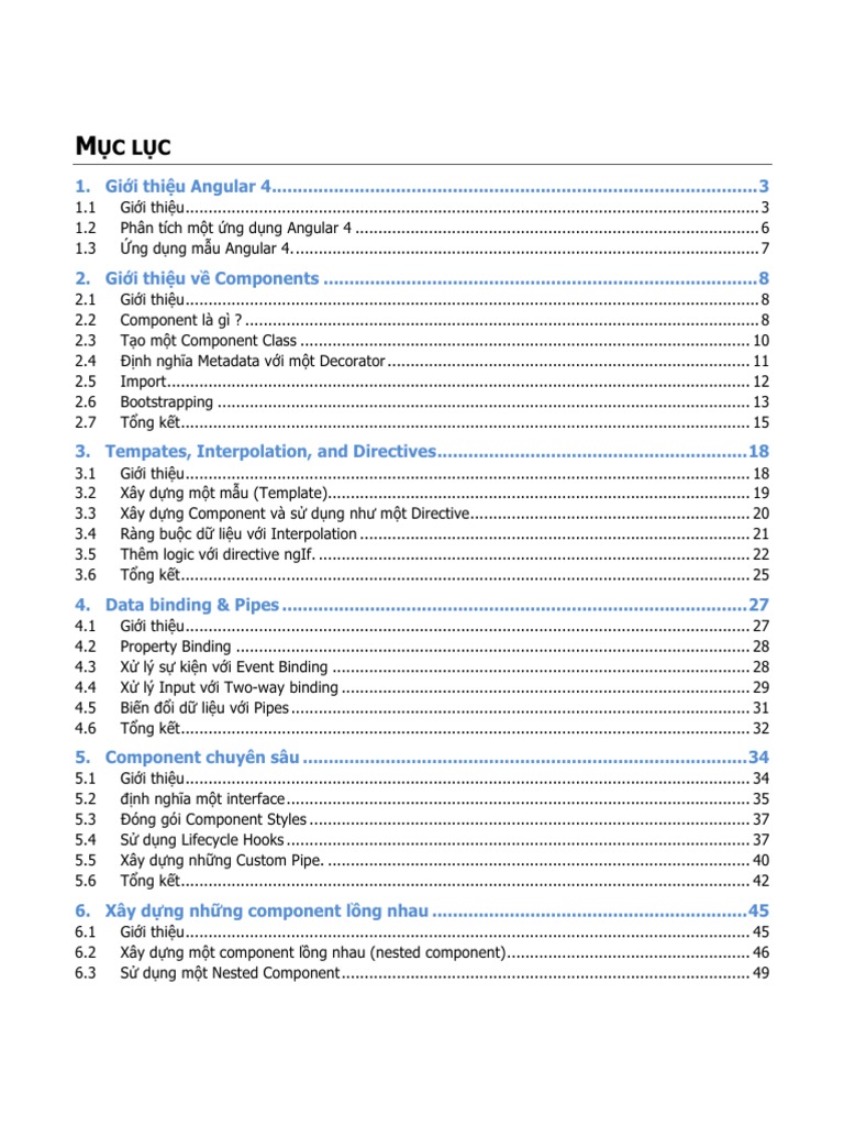 Giáo Trình Angular 4 | PDF
