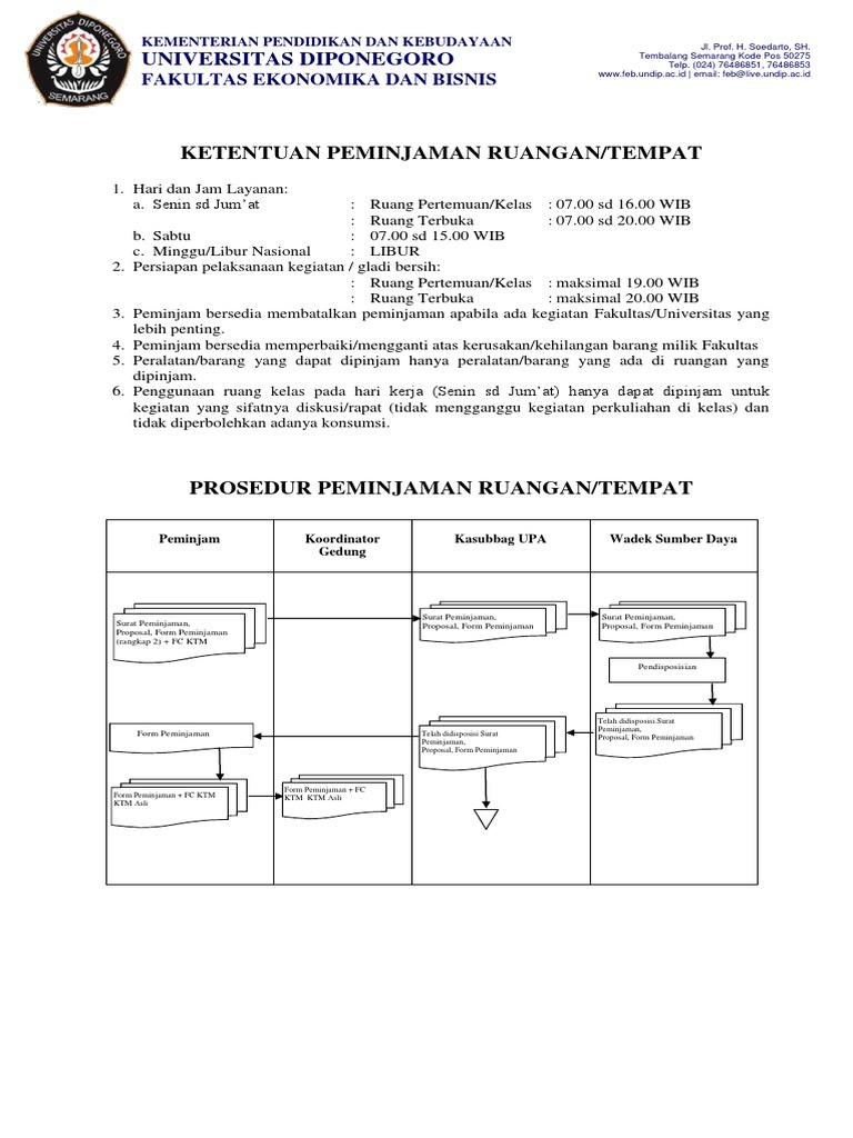 Form Peminjaman Tempat | PDF