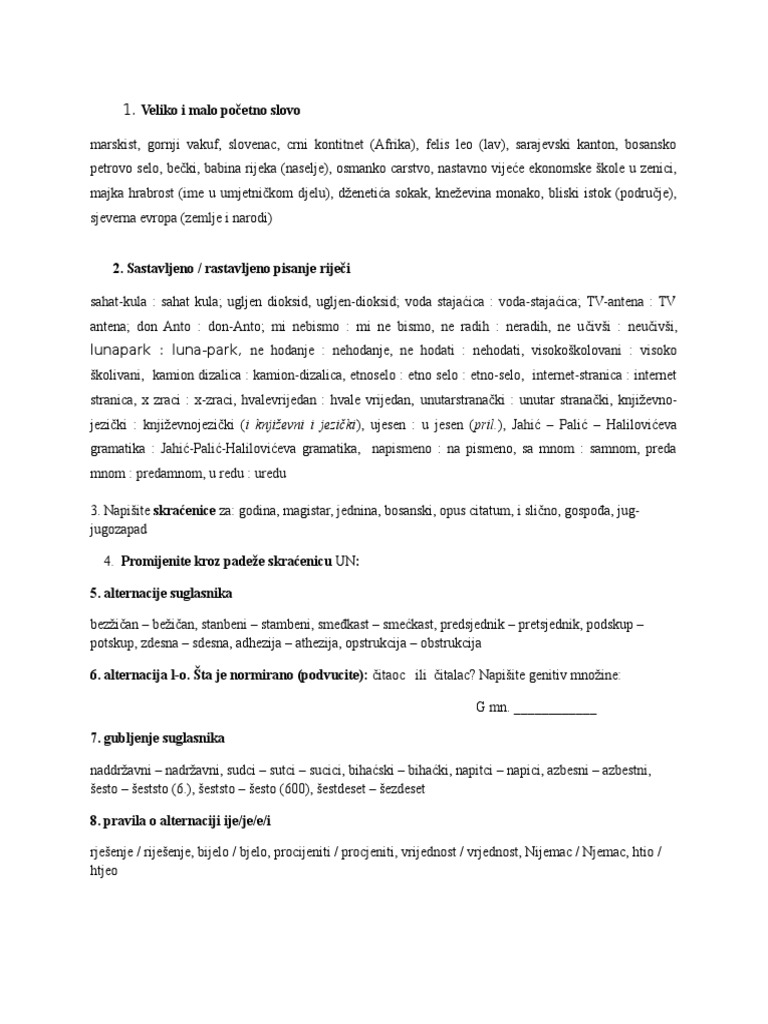 Primjeri Za Vjezbu 3 | PDF