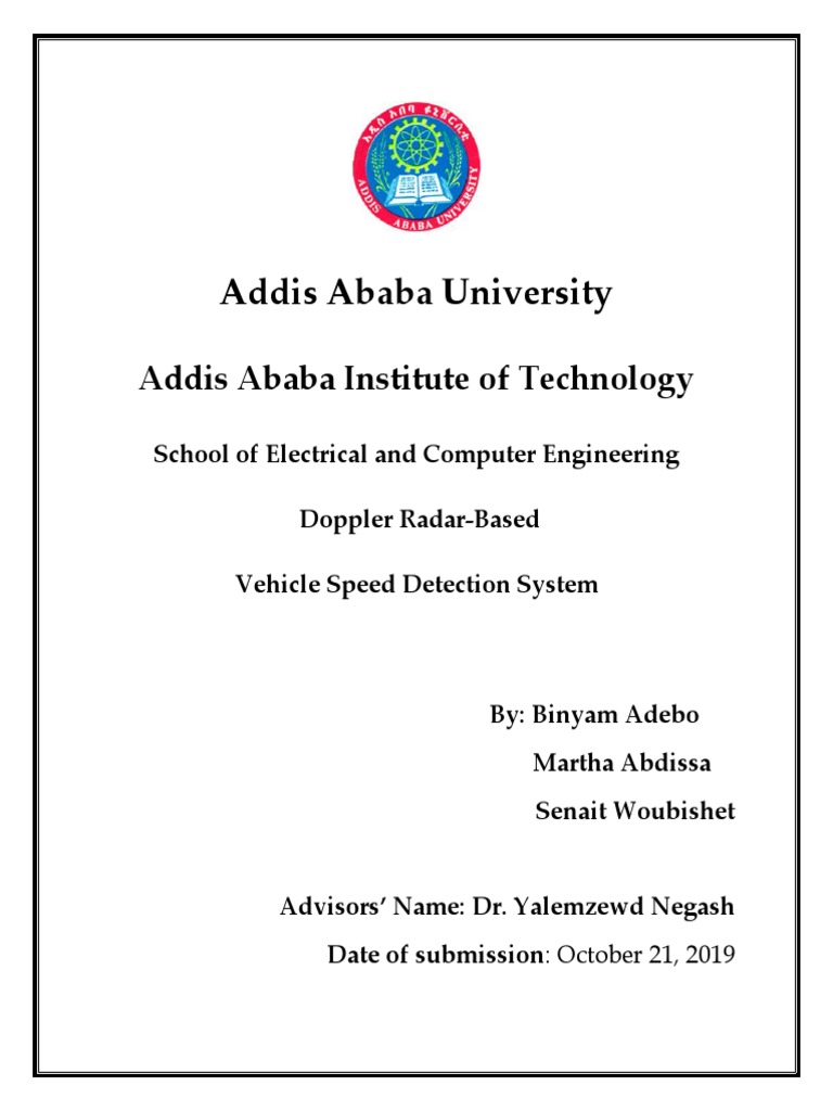 Doppler Radar Vehicle Speed Detection System | PDF | Technology ...
