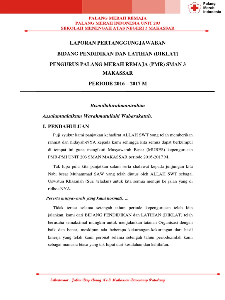 LPJ Diklat | PDF | Karier & Perkembangan | Seni