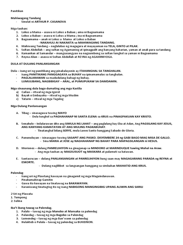 Filipino 3rd Grading | PDF
