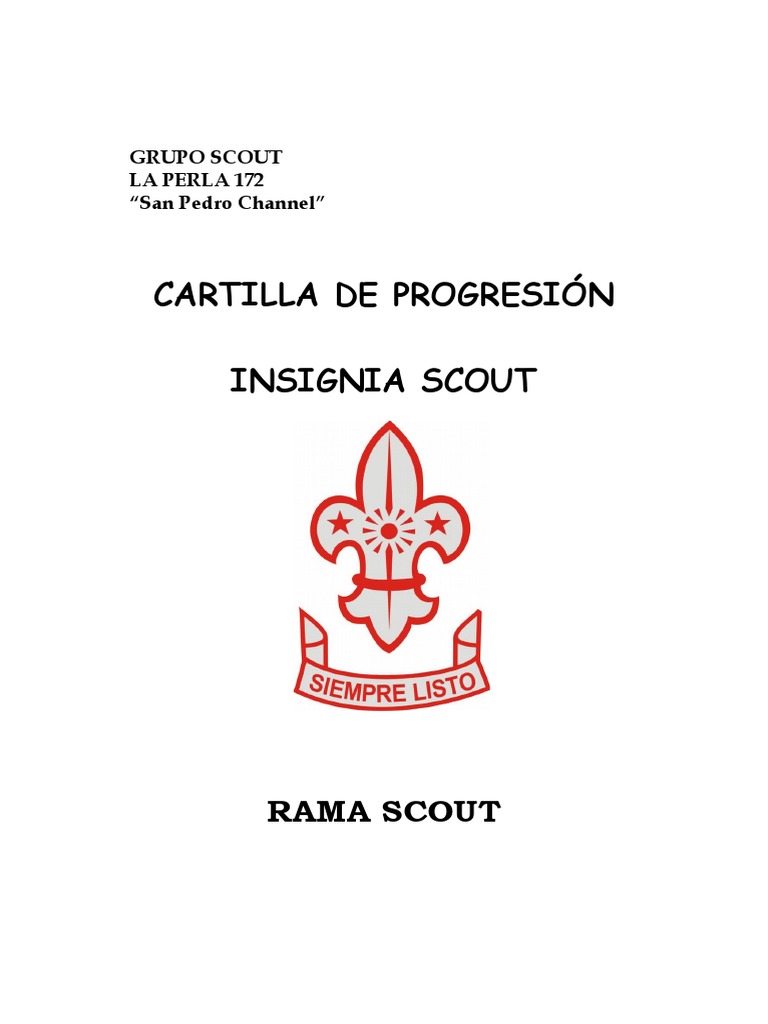 Cartilla de Progresion Insignia Scout | PDF
