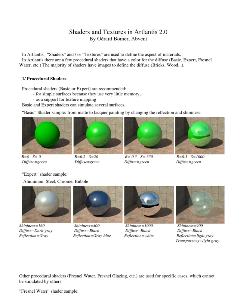 Shaders Textures | PDF | Texture Mapping | Shader