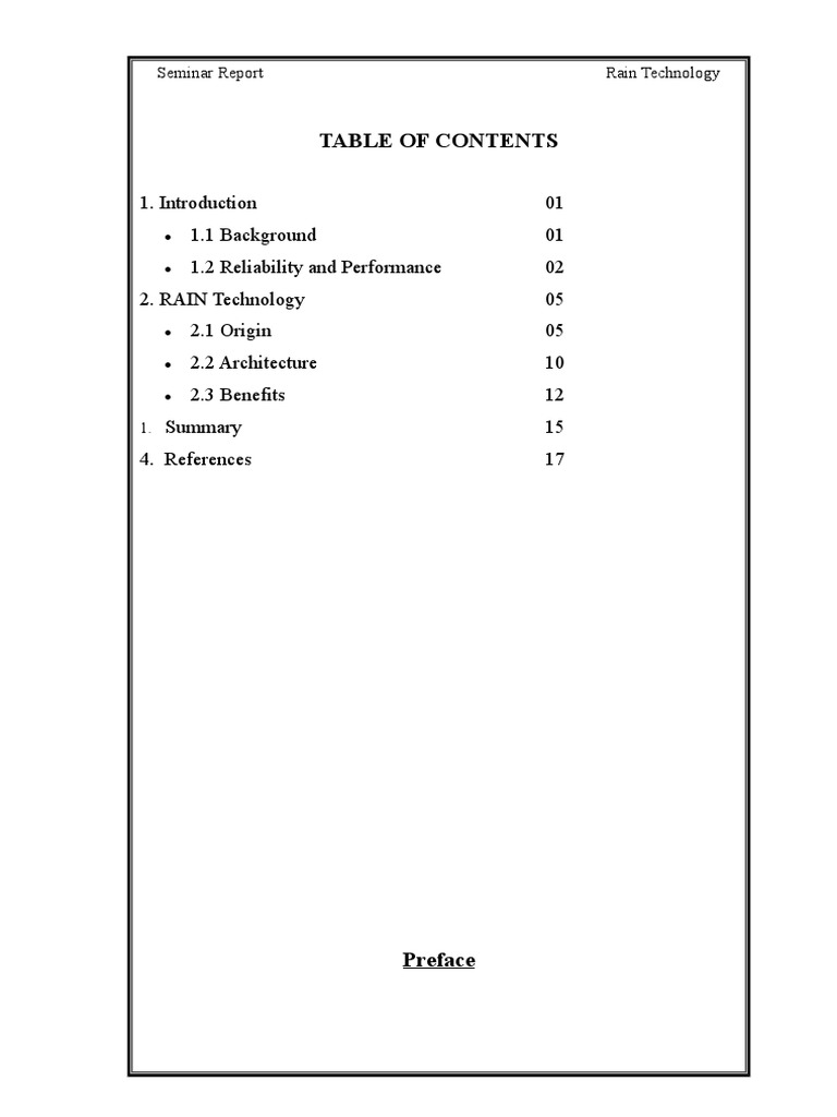 Rain Technology | PDF