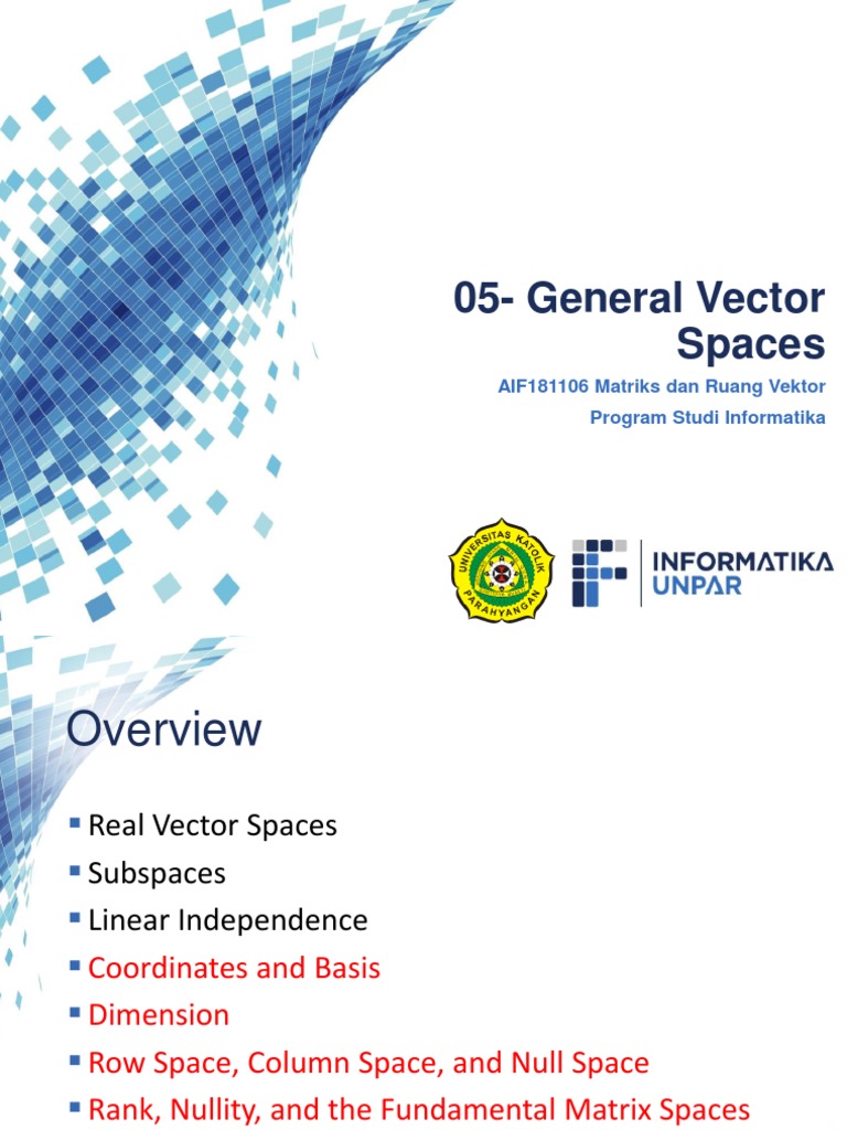 General Vector Spaces | PDF