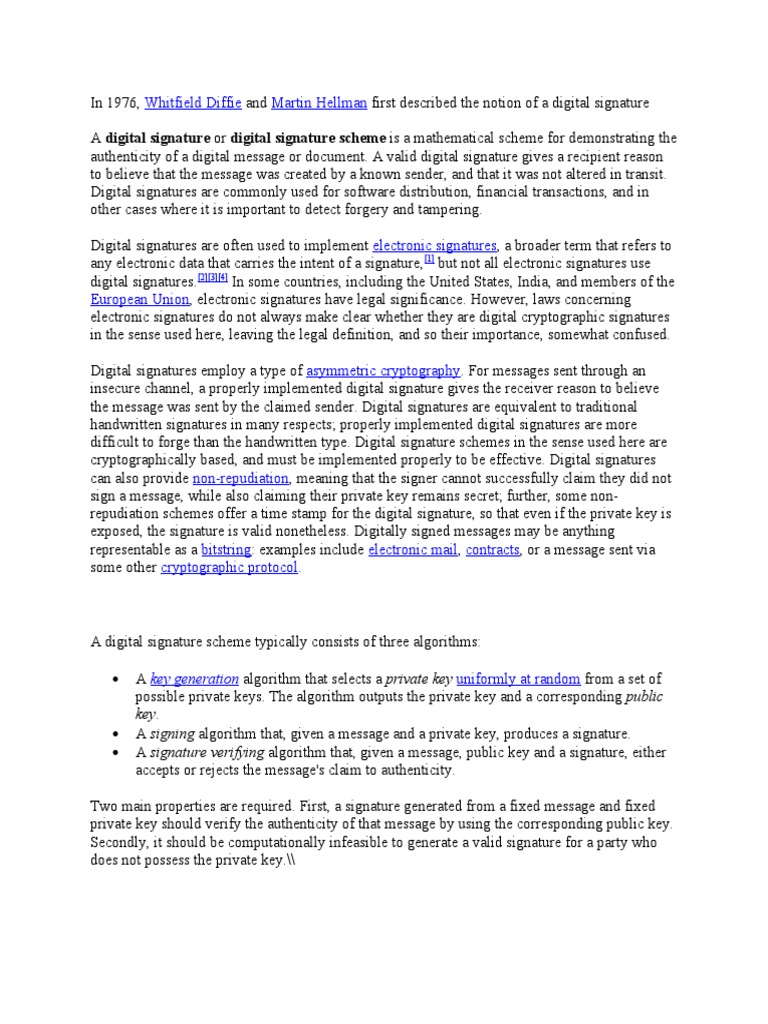 Whitfield Diffie Martin Hellman: Key Generation | PDF | Public Key ...