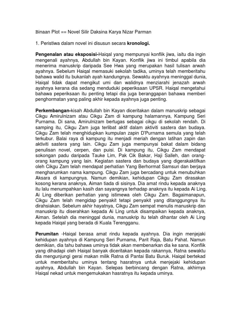 Binaan Plot 2 Novel | PDF