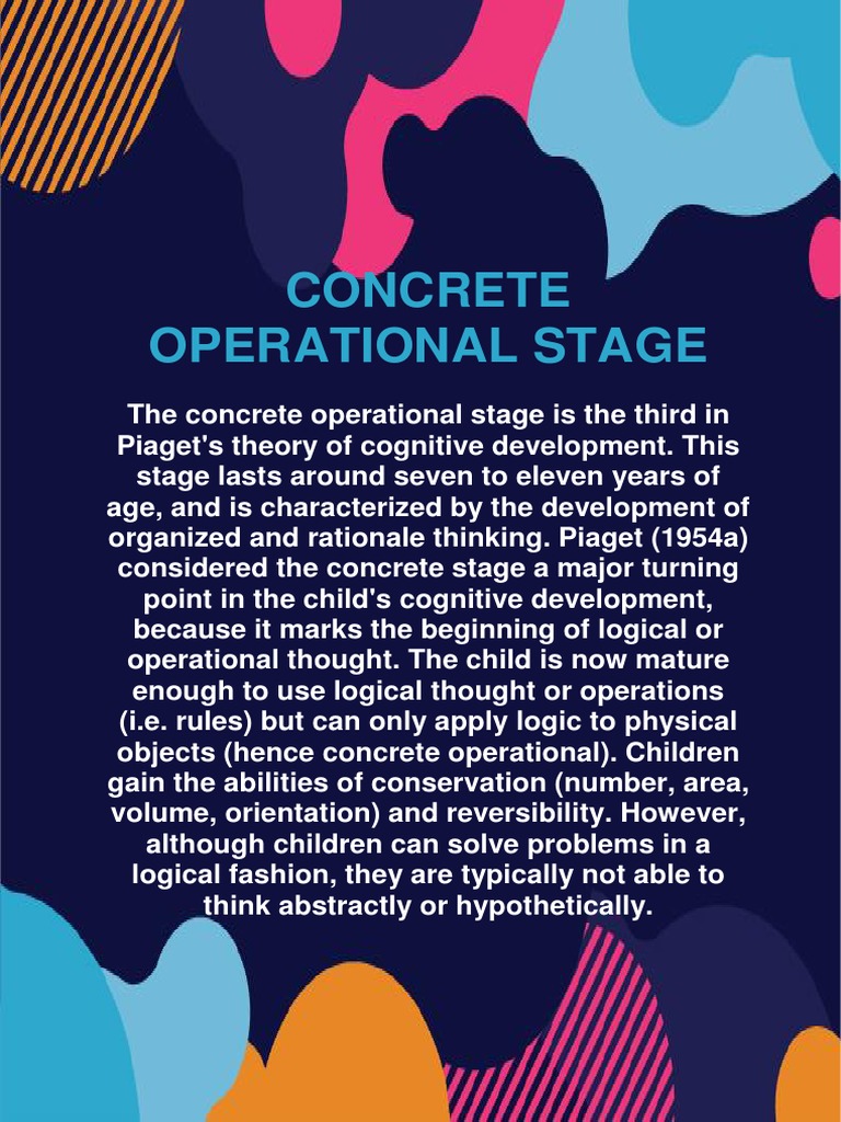 Concrete Operational Stage | PDF