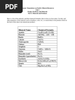 Mohs Hardness Scale Worksheet | PDF | Minerals | Natural Materials