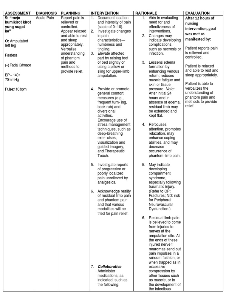 Ncp Acute Pain Pdf