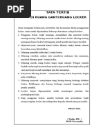 Tata Tertib Penggunaan Locker | PDF