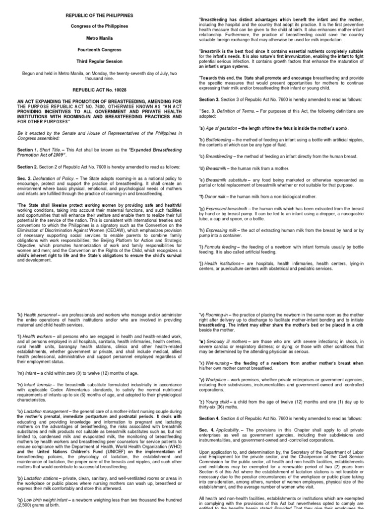 RA No. 10028 | PDF