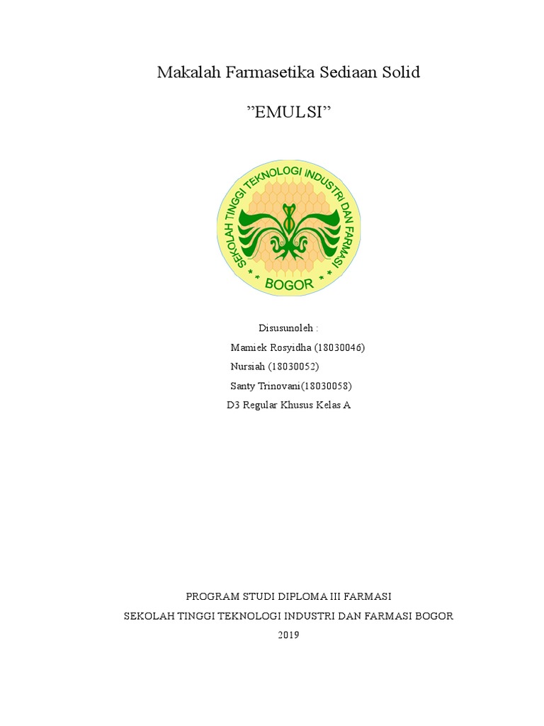 EMULSI MINYAK IKAN | PDF