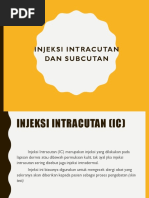 Teknik Injeksi: SC, IM, IC, IV | PDF