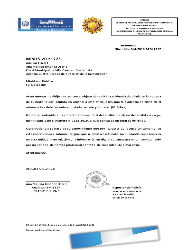 Informe Policial | PDF