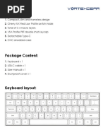 Krom Kernel T KL User Manual | PDF | Backlight | Computer Keyboard