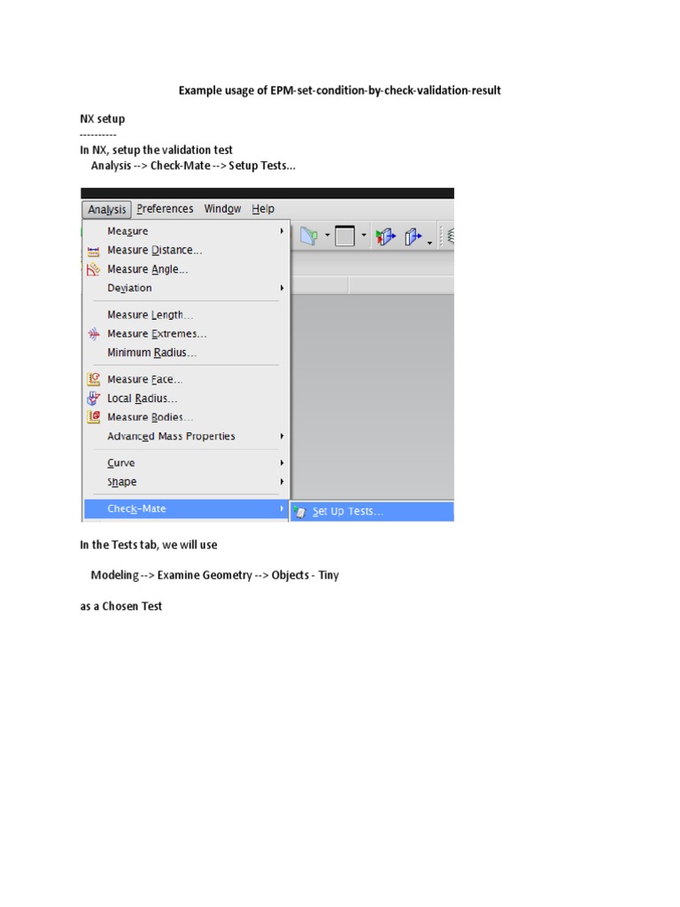 EPM Set Condition by Check Validation Result | PDF