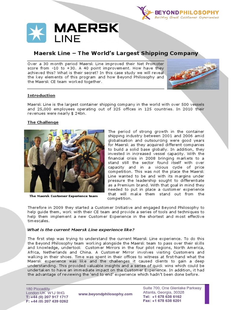 Maersk Line Case Study | PDF