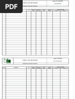 Check List de Embarque y Recepción | PDF