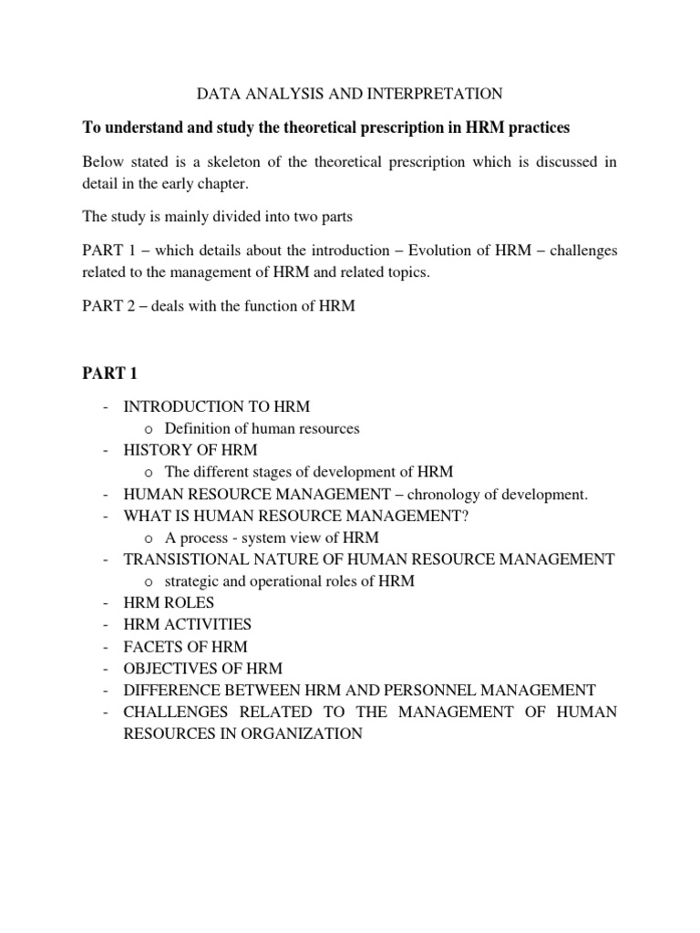 Data Analysis and Interpretation | PDF | Human Resource Management ...