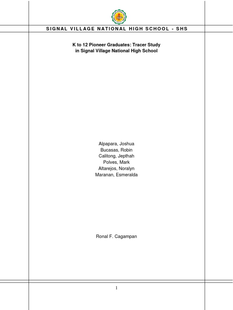 Tracer Study Research 2017 2018 | PDF | Survey Methodology | Sampling ...