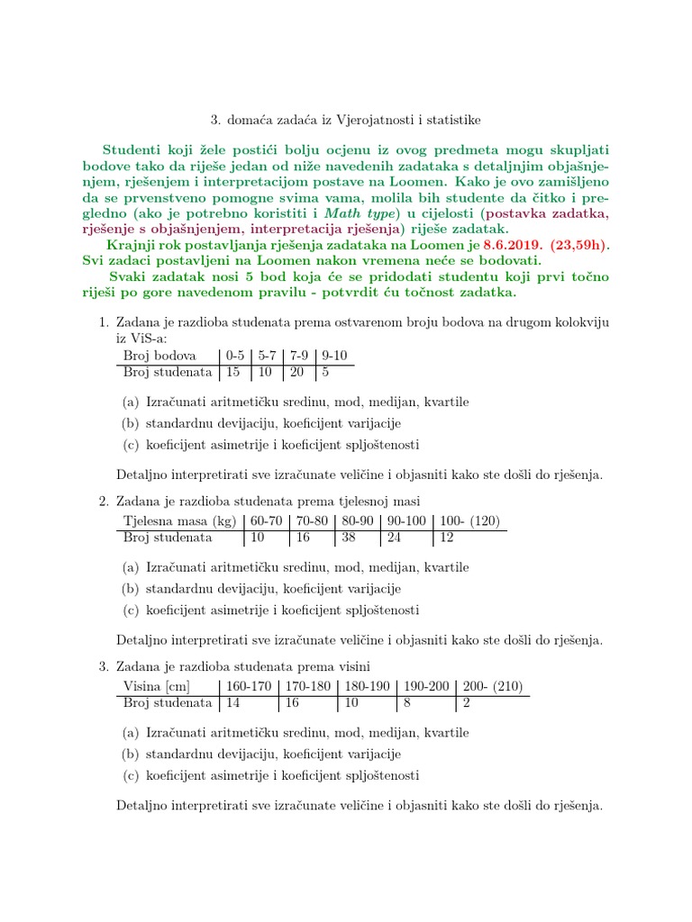 3 Domaca Zadaca ViS 2018 2019 PDF | PDF