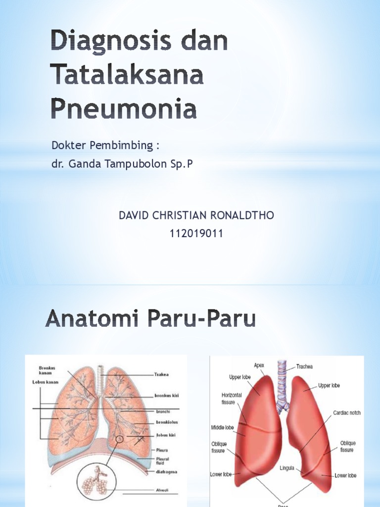 Diagnosis Dan Tatalaksana Pneumonia | PDF