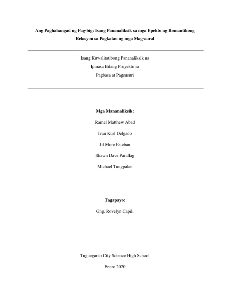 Filipino Research | PDF