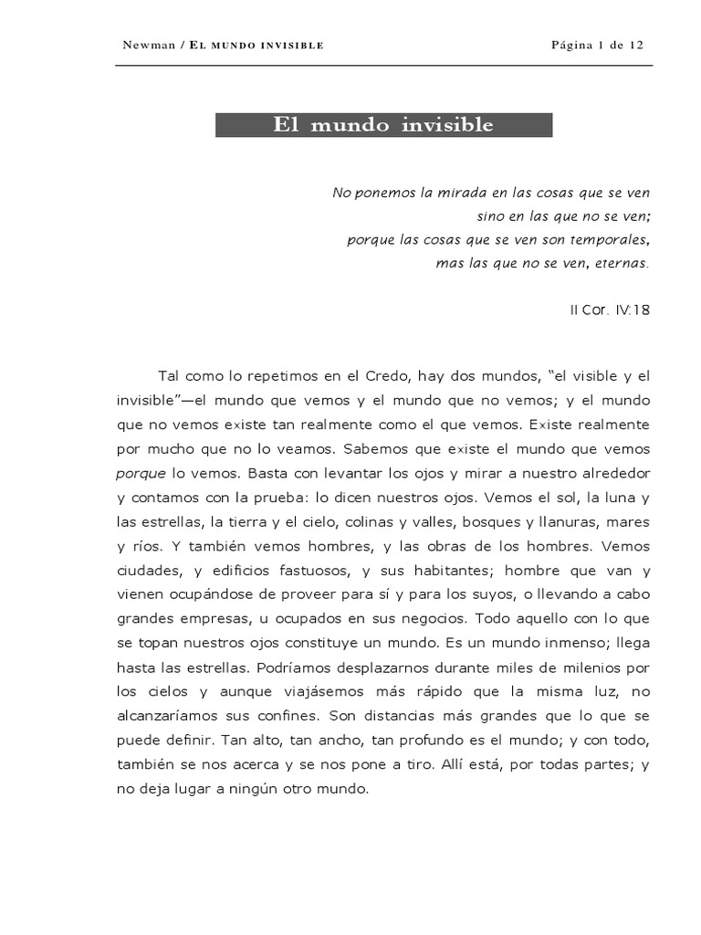 El Mundo Invisible: Realidades Ocultas | PDF | Jacob | Verdad