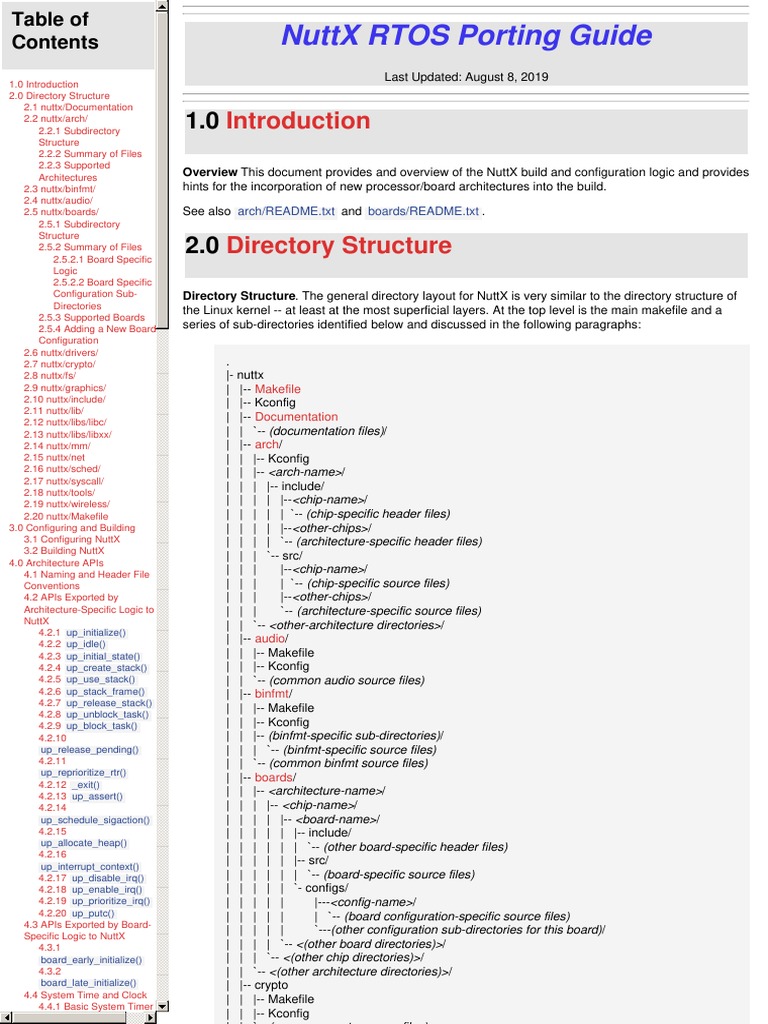 Nuttx Porting Guide | PDF | Arm Architecture | Operating System Technology