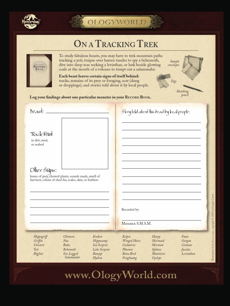 Monsterology Activity Kit | PDF | Legendary Creatures | European ...