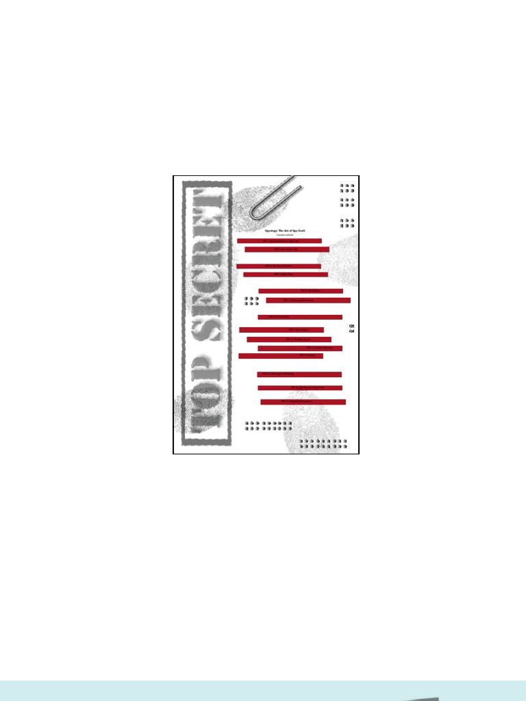 Spyology Activity Kit | PDF | Espionage | Classified Information