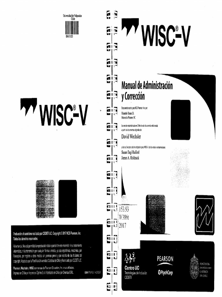 Manual WISC-V | PDF