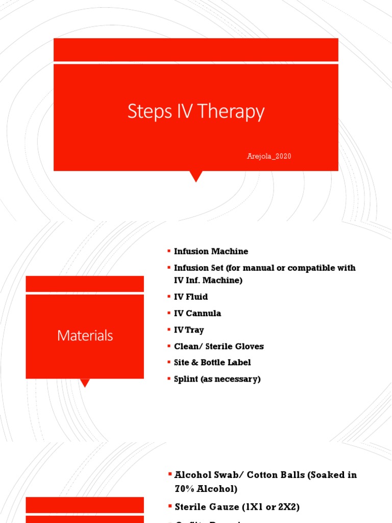 IV Insertion Procedure Guide | PDF | Intravenous Therapy | Medical ...