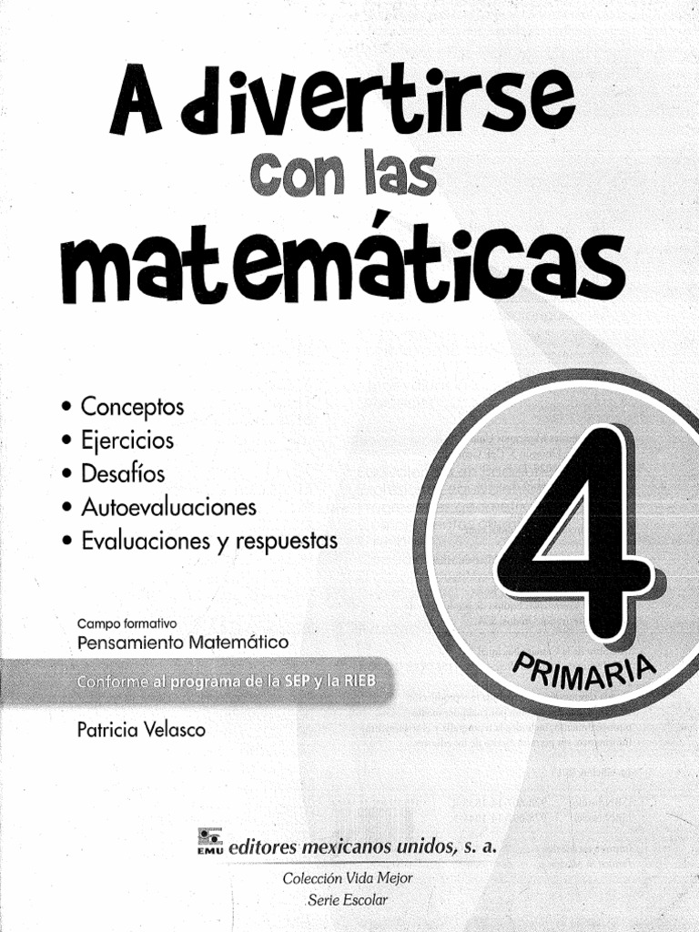 A Divertirse Matematicas 4 PDF | PDF