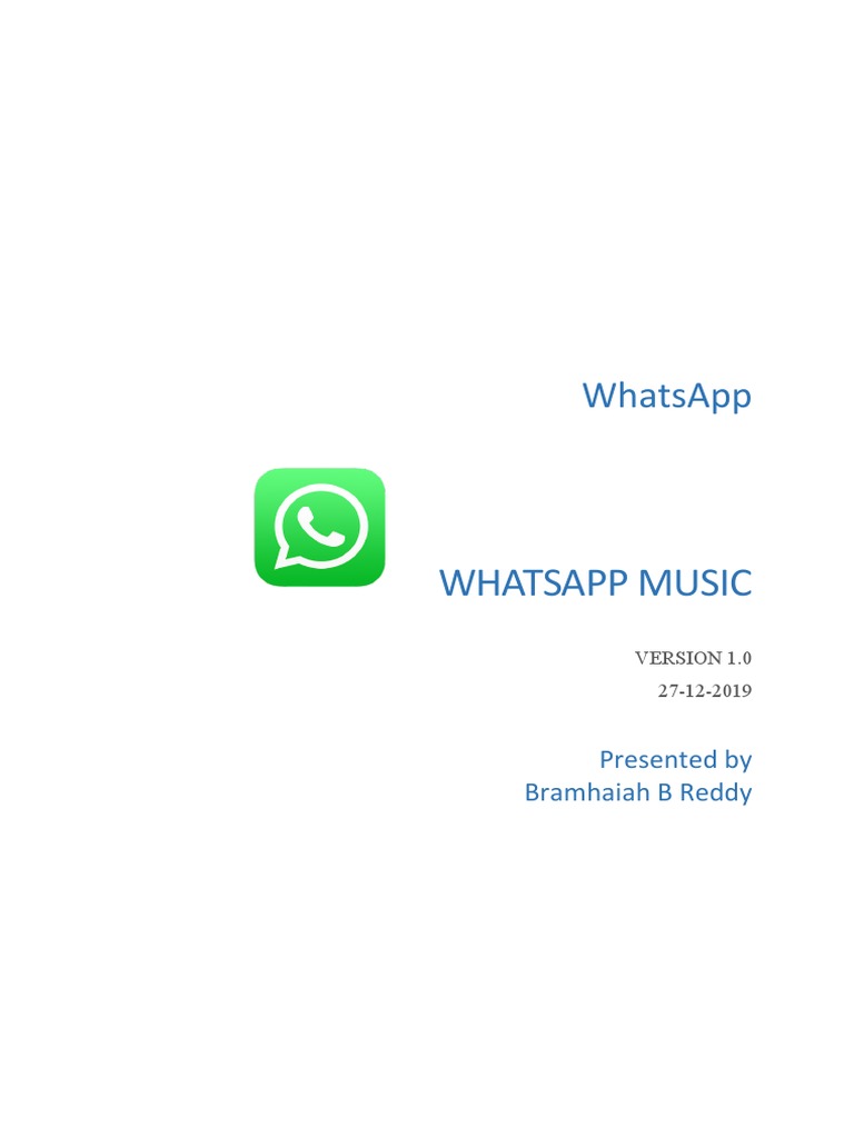 WhatsApp Music Stream | PDF | Streaming Media | Computing