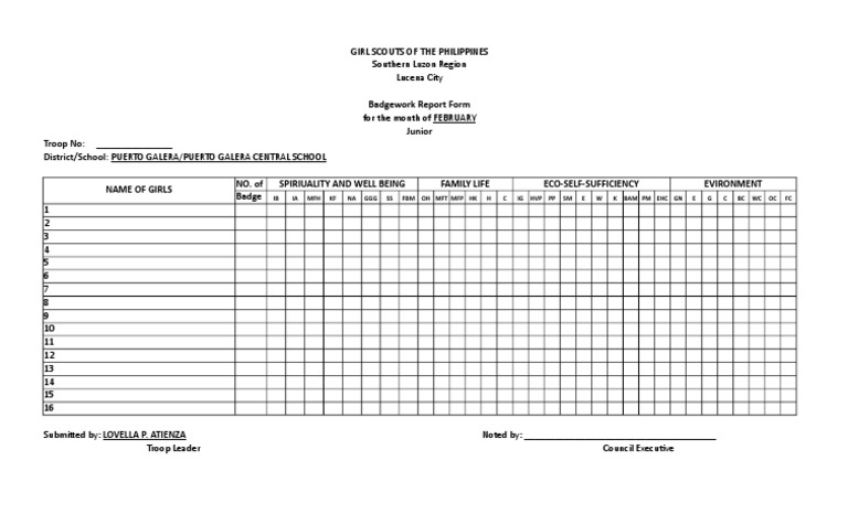 Badgework Refort Form