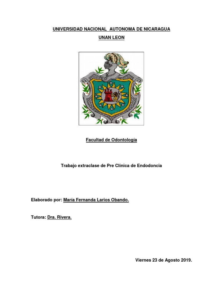 Generalidades de Endodoncia | PDF | Odontología | Boca