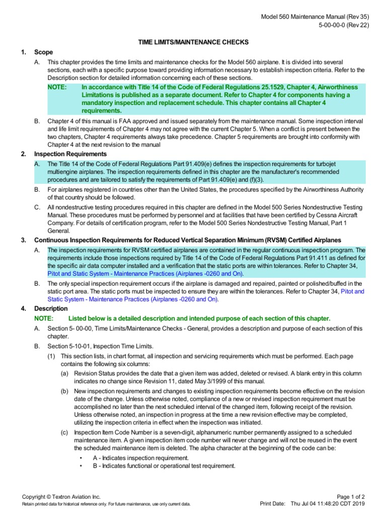 Phase Inspections PDF | PDF | Aviation | Nature