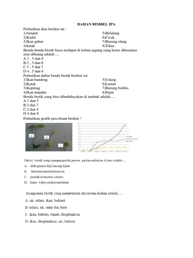 Bahan Bimbel Ipa 10012020 | PDF