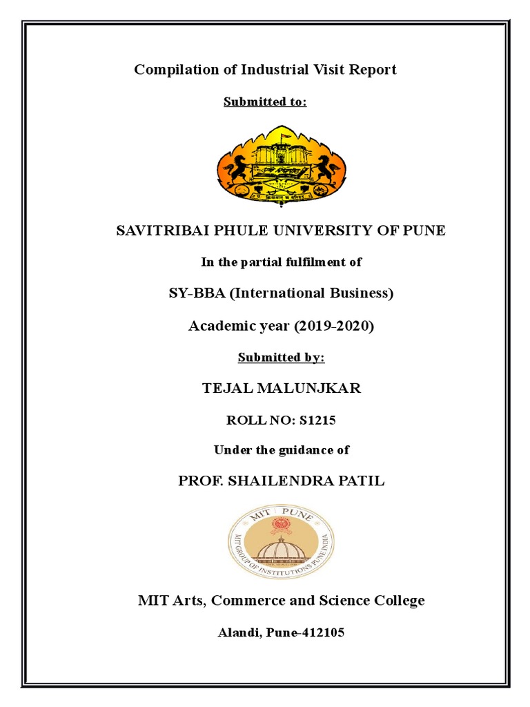 Industrial Visit Report | PDF | Business