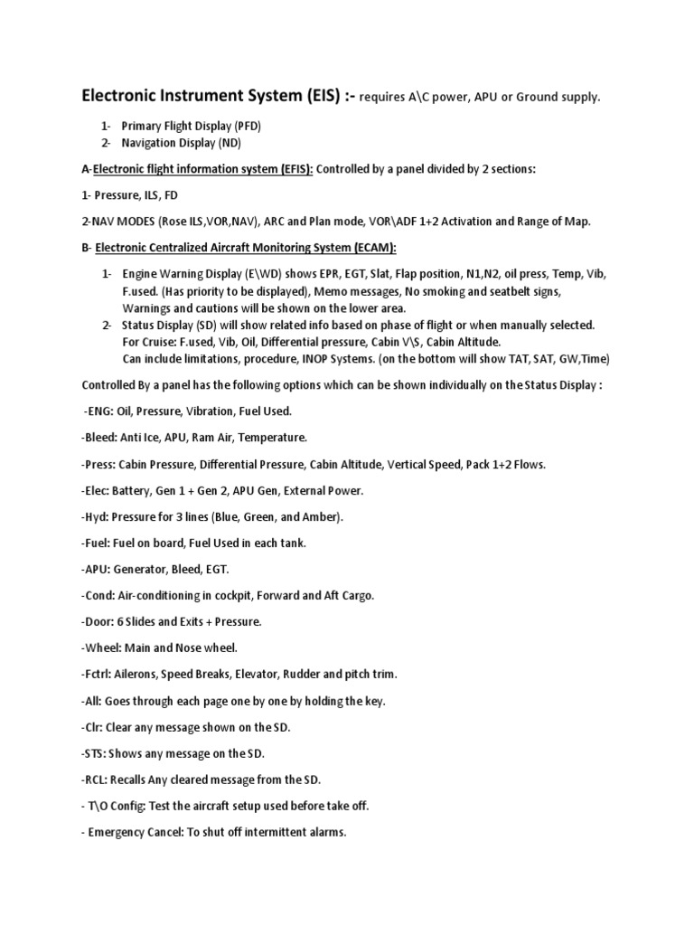 Electronic Instrument System | PDF | Aviation | Transport