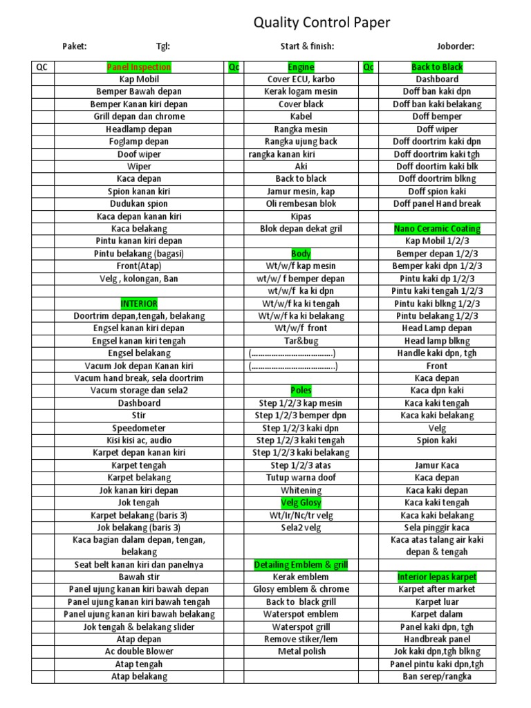 Quality Control Paper-1 | PDF | Motor Vehicle Manufacturers | Private ...