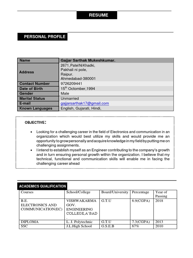 Sarthak Resume | Download Free PDF | Computing | Electronics