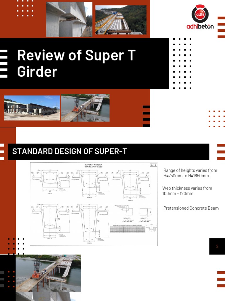 Super T Girder | PDF | Beam (Structure) | Prestressed Concrete